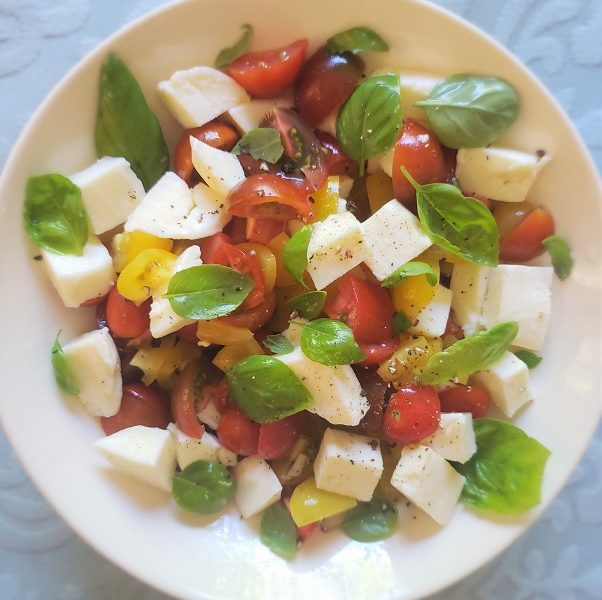 Easy Caprese Salad - Nourished Nutrition Counseling